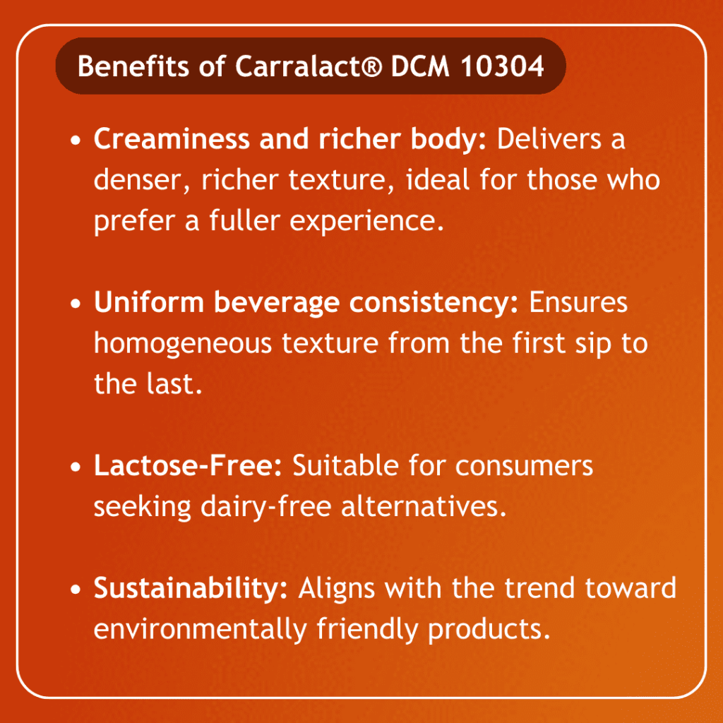 Carralact® DCM 10303 and DCM 10304: Texture and stability for your soy ...
